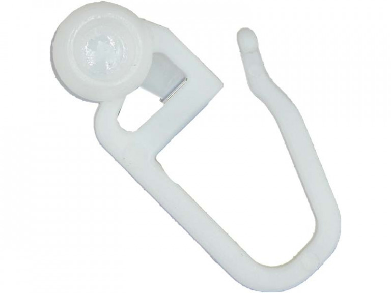 Calareti cu rotita Alb - set 20 buc - eGalerii - galerii, șine, perdele ...